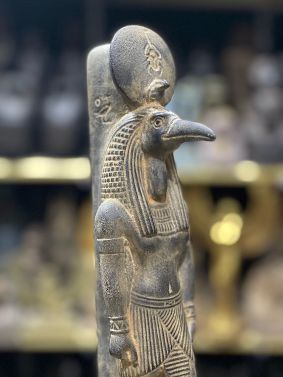 Ancient Egyptian Thoth Statue God of Moon Egyptian God of - Etsy
