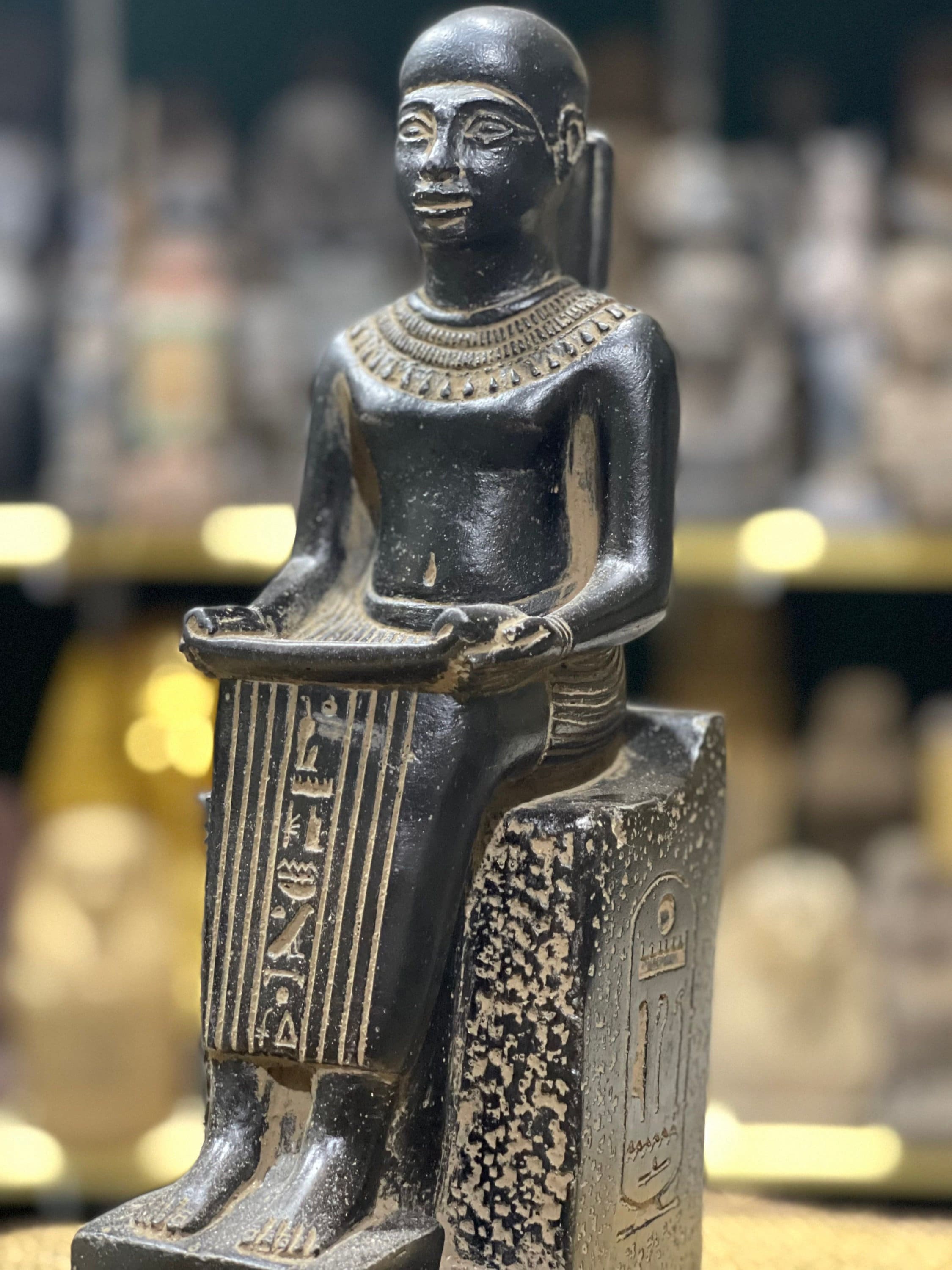 Egyptian Imhotep Statue Ancient Engineer Imhotep Pharaonic - Etsy