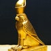 Golden Large God Horus Wearing Double Crown - Horus Statue - Falcon ...