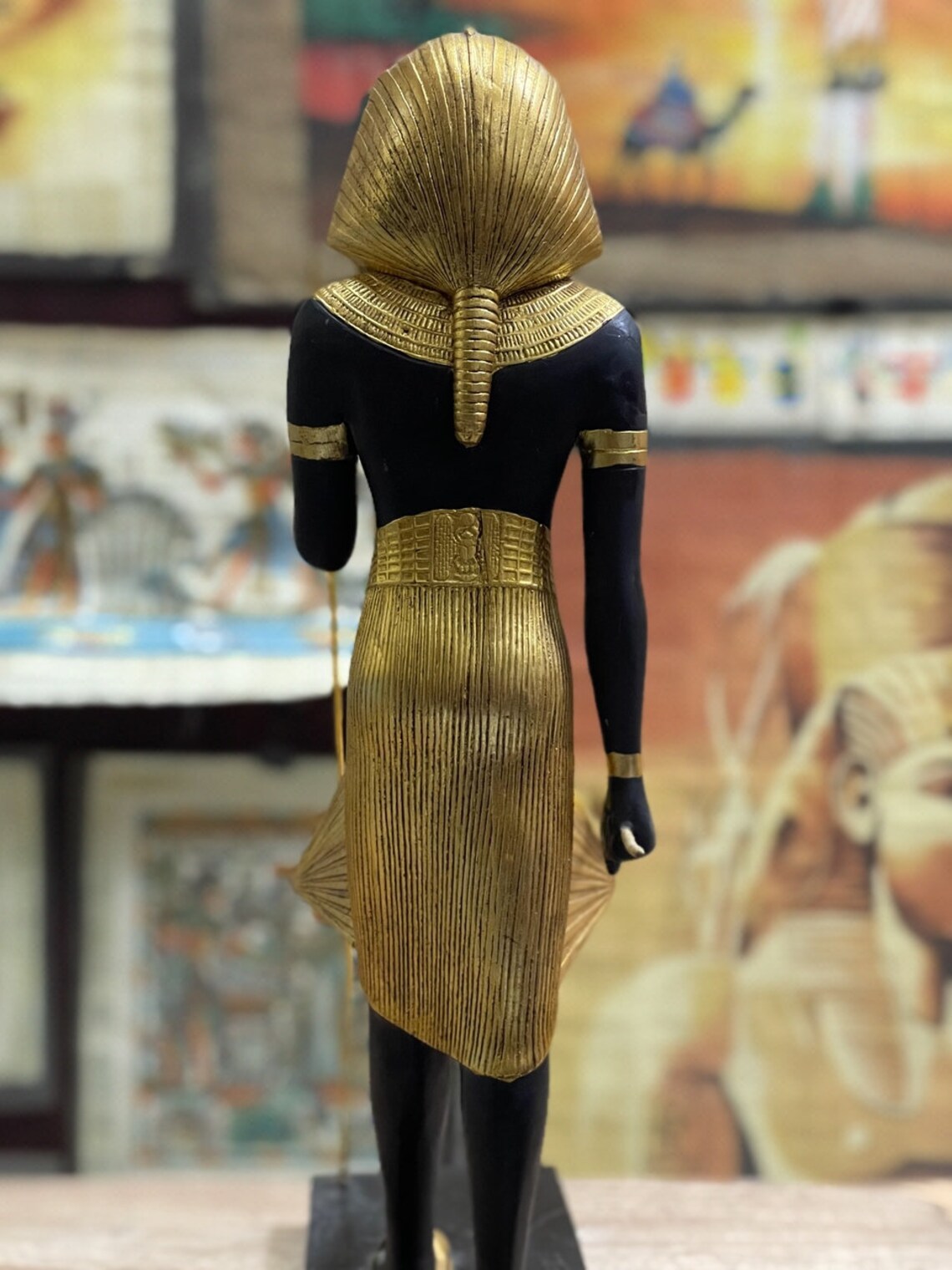 King Tutankhamun Guardian Statue. King Tutankhamun Statue. - Etsy