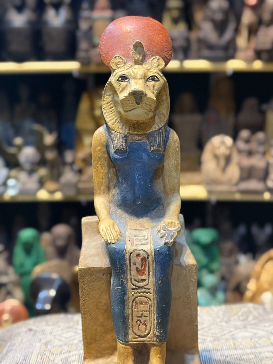 Goddess Sekhmet Altar Statue, Egyptian Goddess Sekhmet Statue. - Etsy