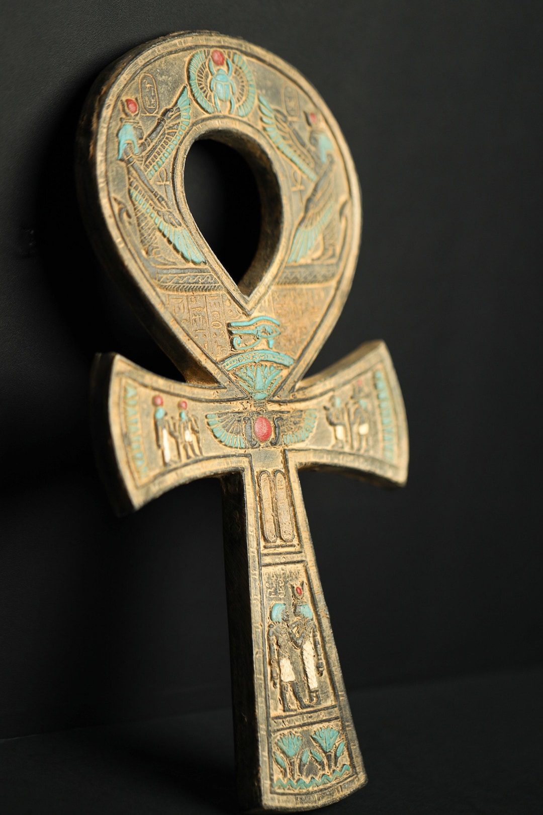 Egyptian Ankh Key of Life With Egyptian Decorations! Made by Egyptian ...