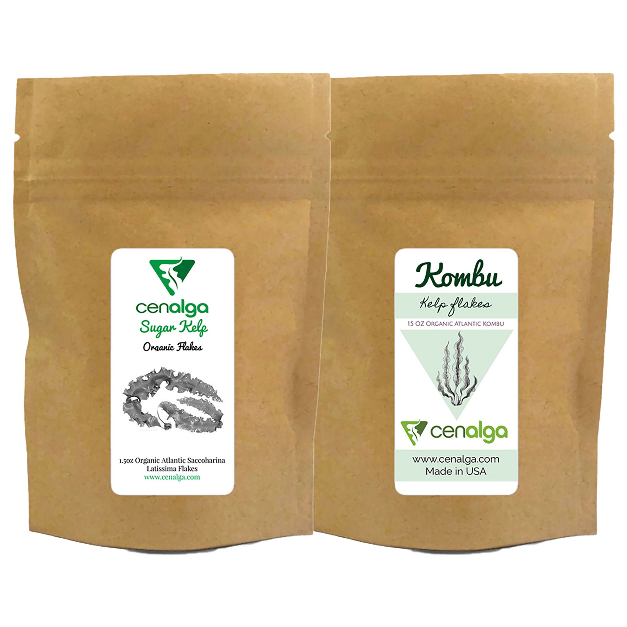 Kelp Flakes Double Pack 1.5 Oz Sugar Kelp & 1.5 Oz Kombu - Etsy