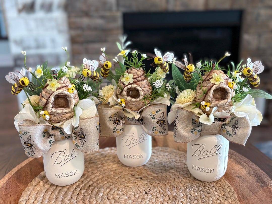 BEE HAPPY BEEHIVE Centerpiece, Arrangements, Teacher Appreciation ...