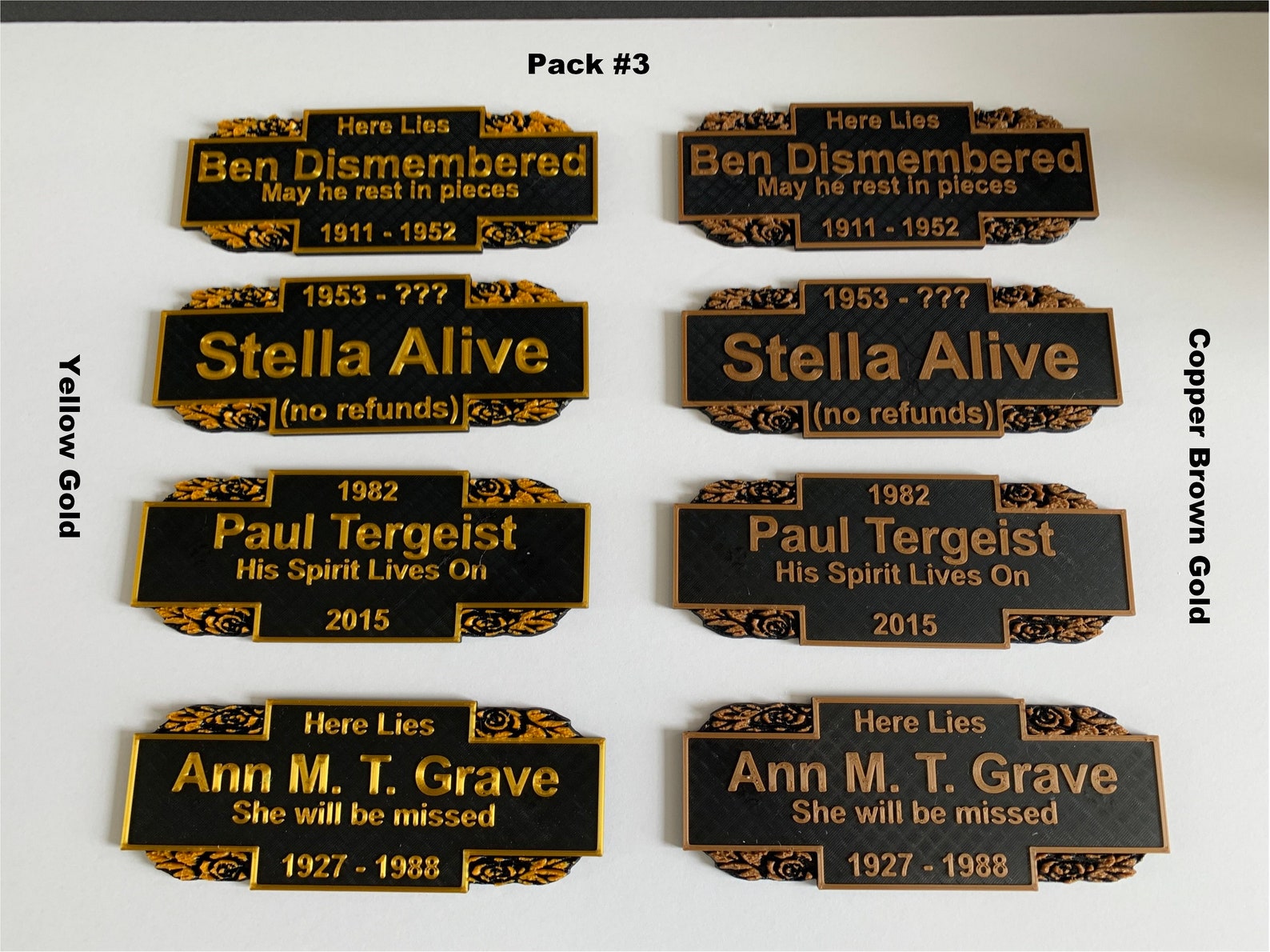 Mausoleum Niche Plaques and Accessories for Halloween - Etsy