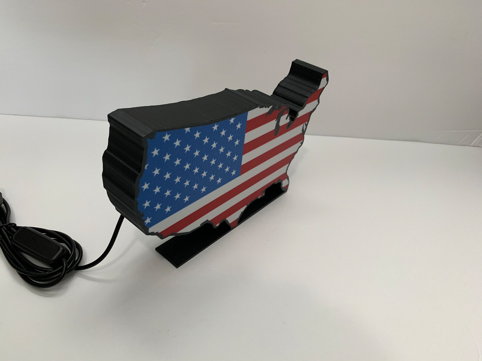 American Flag Country Shaped Lightbox Lantern USA - Etsy