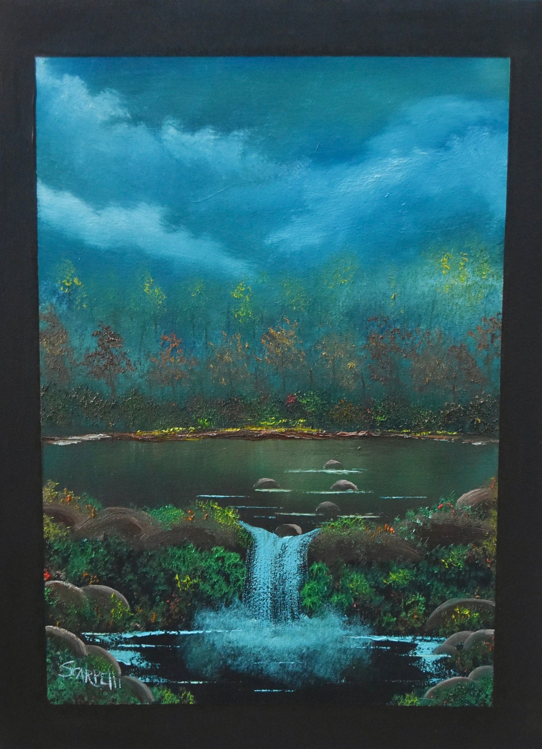 Cascading Spring Water 24x18 Oil Painting on Canvas - Etsy