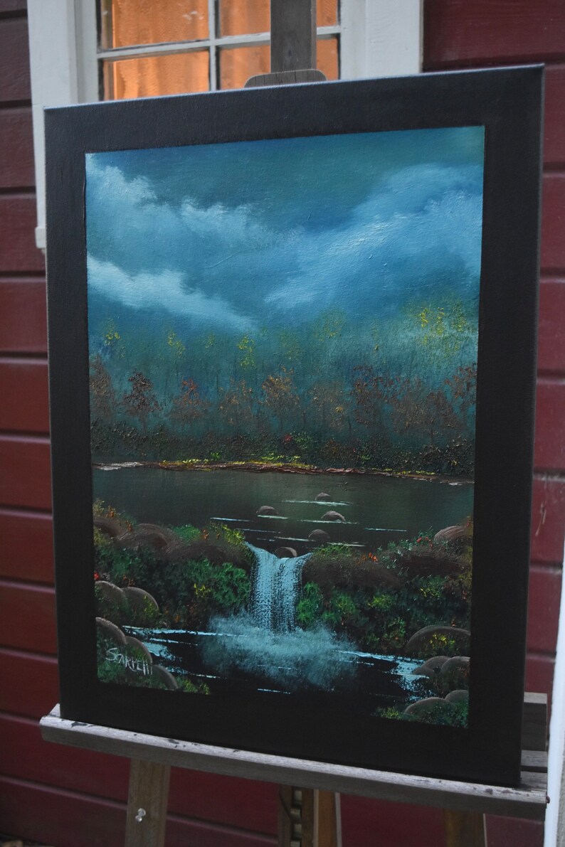 Cascading Spring Water 24x18 Oil Painting on Canvas - Etsy