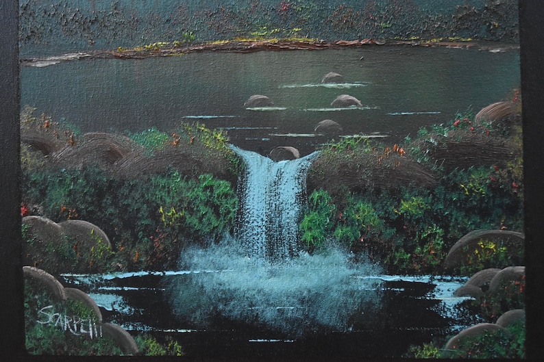 Cascading Spring Water 24x18 Oil Painting on Canvas - Etsy