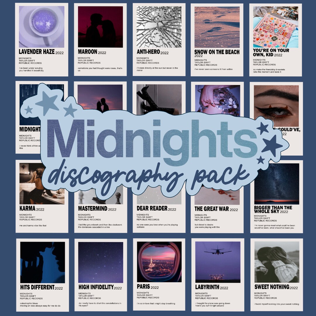 MIDNIGHTS Discography Pack // Digital Download - Etsy