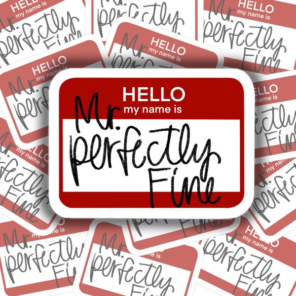 Mr Perfectly Fine Shirt - Etsy