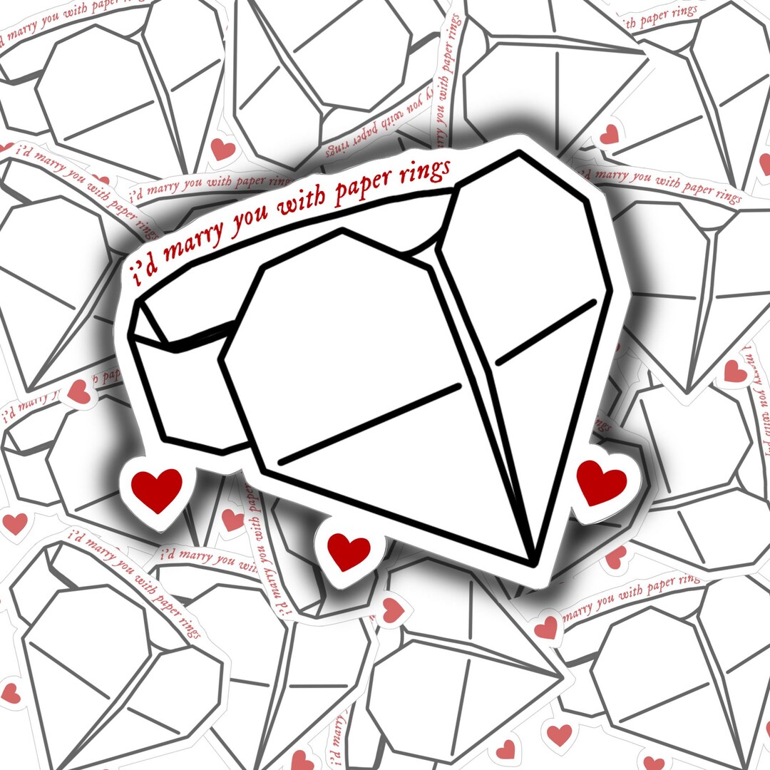 Paper Rings Sticker - Etsy