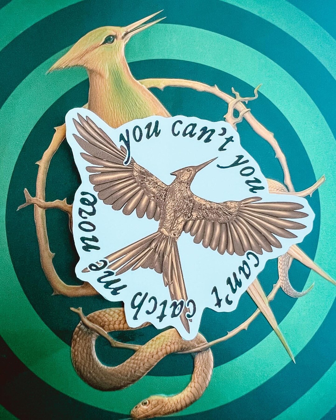 You Cant Catch Me Mockingjay Sticker - Etsy