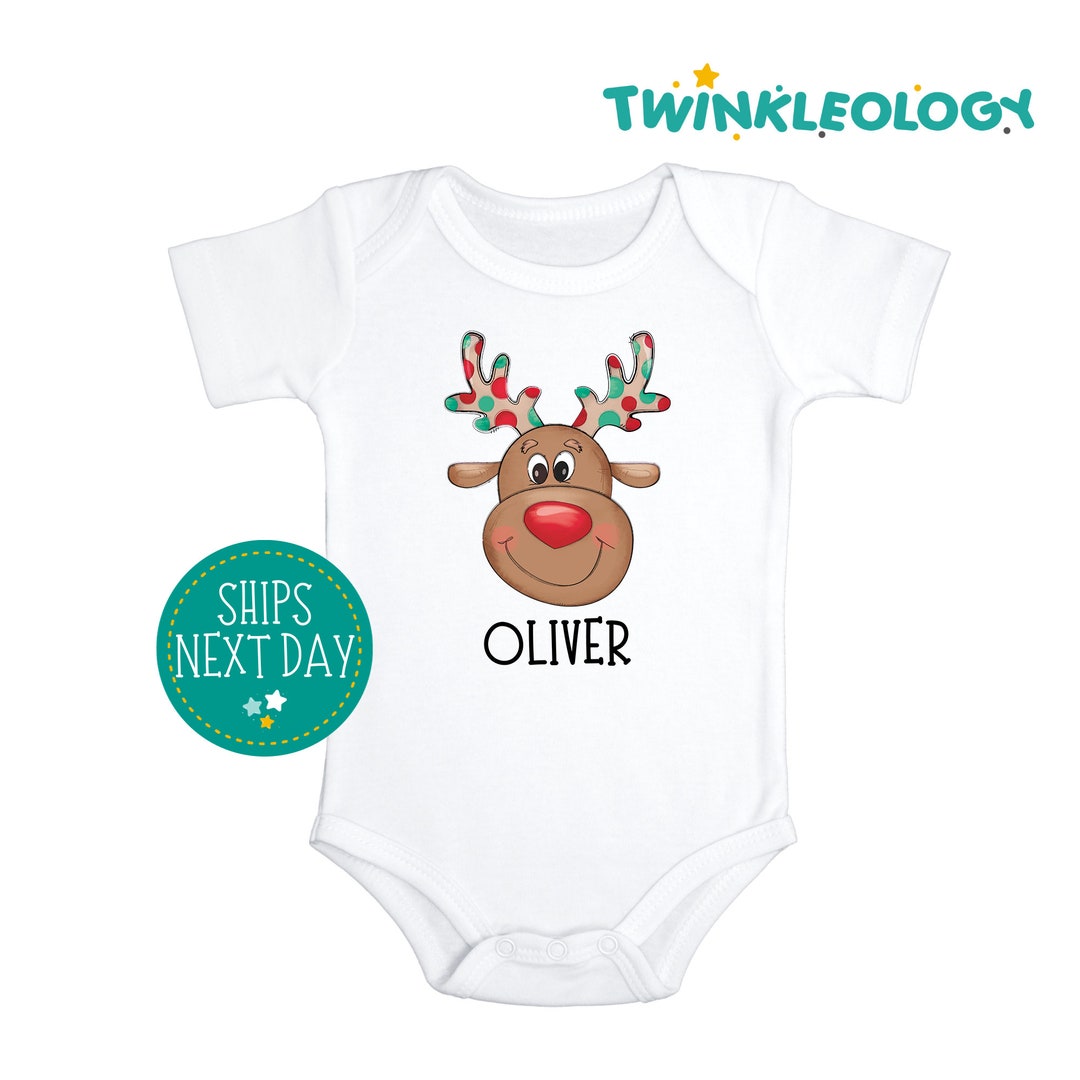 Christmas Baby Onesie® Custom Christmas Onesie® Cute Christmas Baby ...