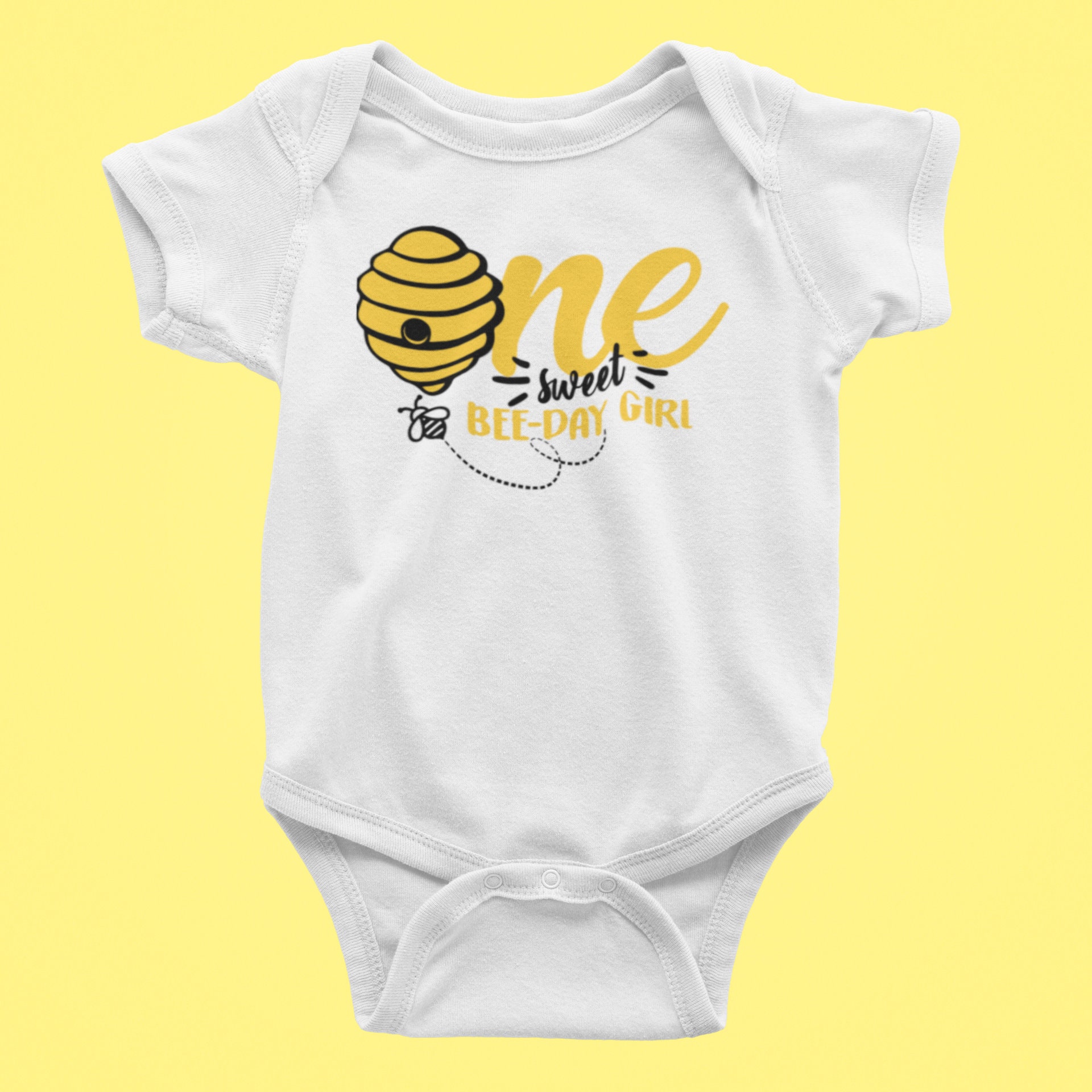 Bee Baby Onesie First Birthday Onesie Cake Smash Outfit - Etsy