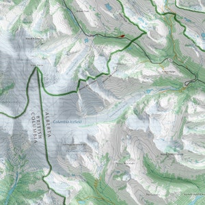 The Columbia and Clemenceau Icefields, Alberta and British Columbia ...