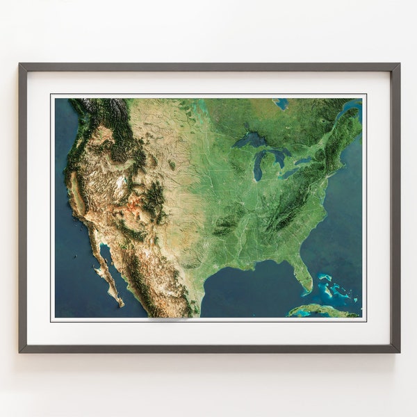 Relief Map - Etsy