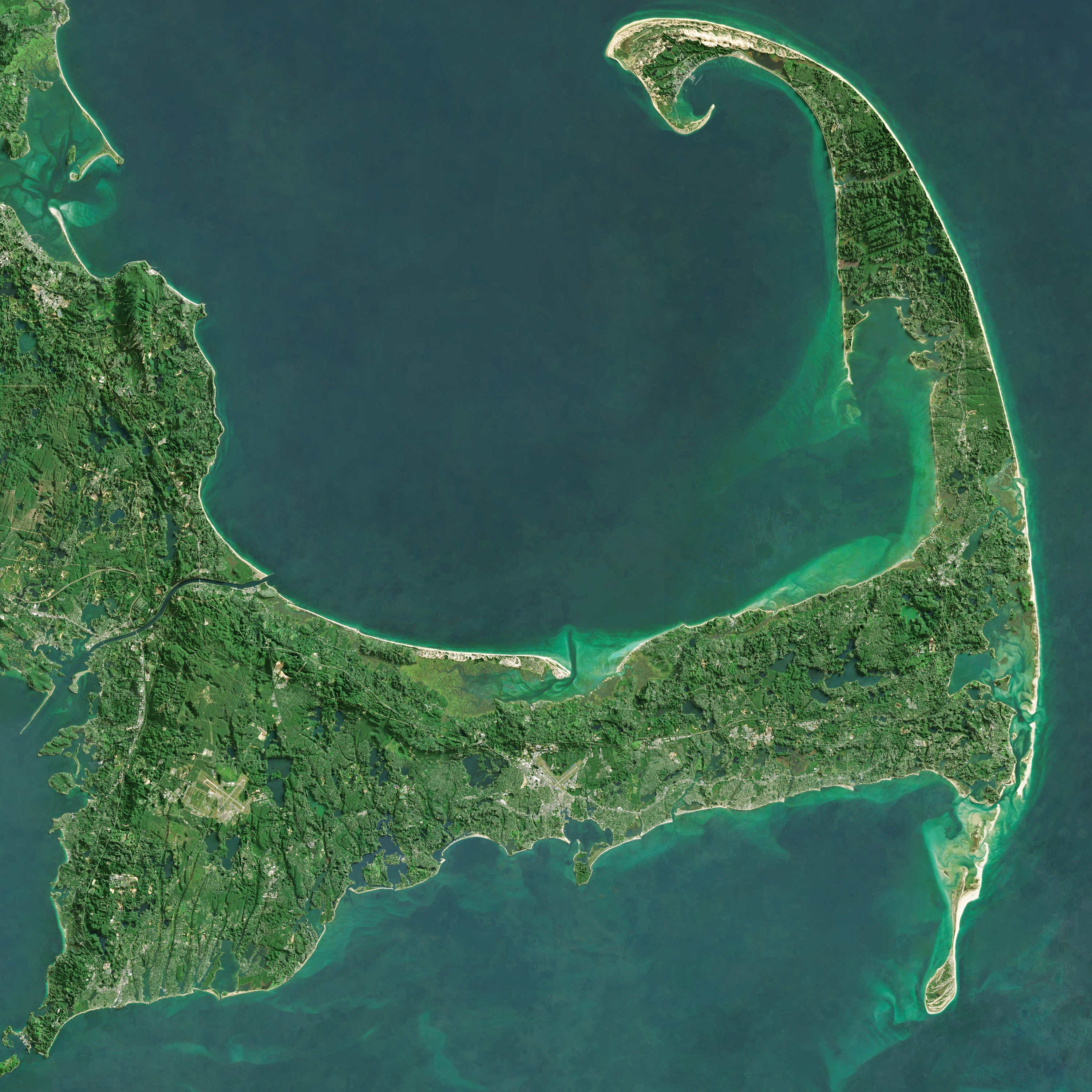 Cape Cod Massachusetts Shaded Relief Map Imagery - Etsy