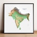 Physical Map of Akhand Bhārat - Historic Indosphere in South Asia ...
