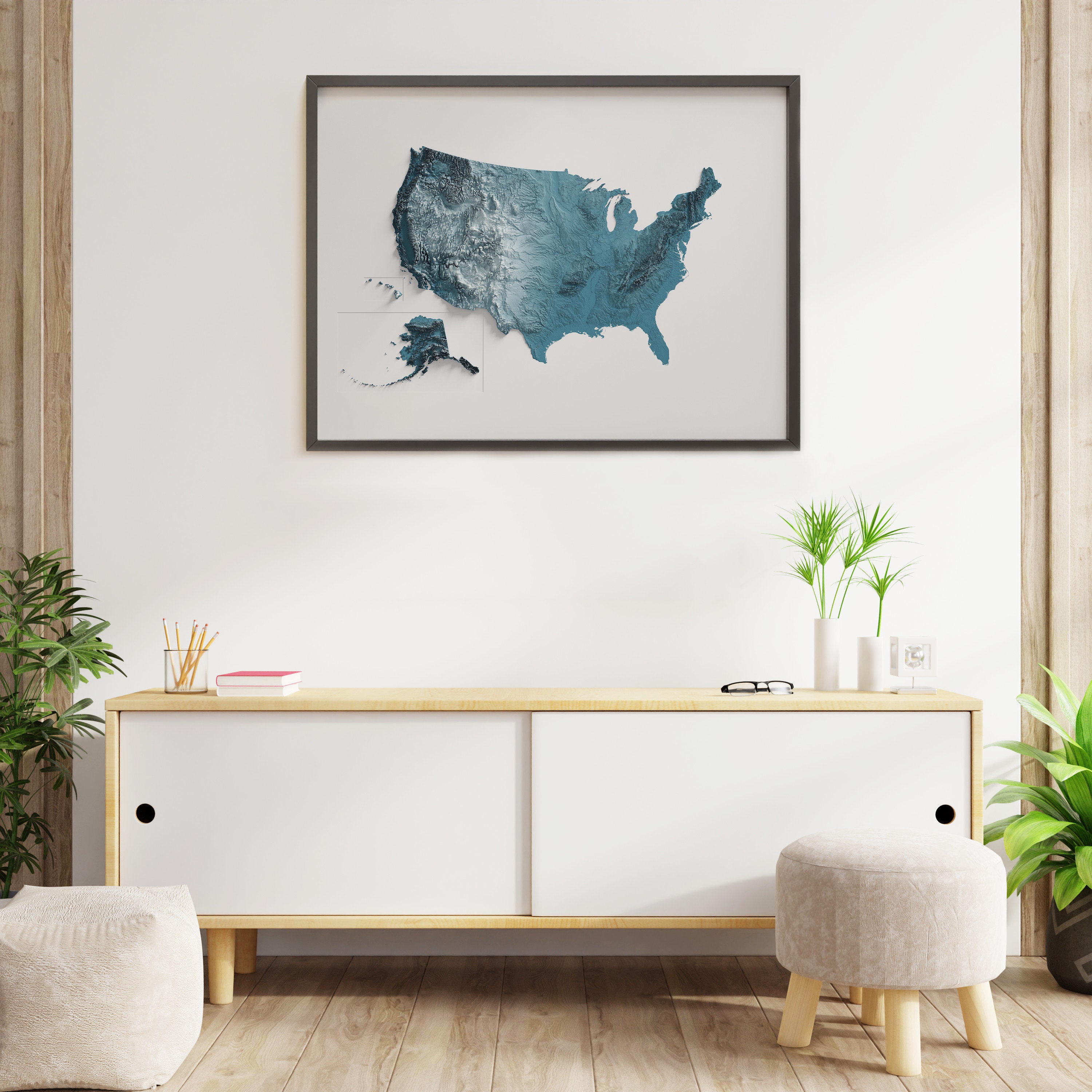 United States Shaded Relief Map Natural Topography - Etsy United States Shaded Relief Map Natural Topography - Etsy