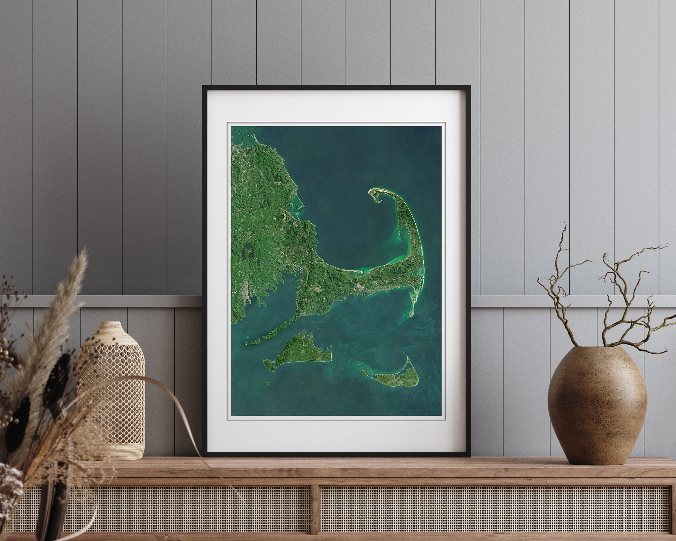 Cape Cod Massachusetts Shaded Relief Map Imagery - Etsy