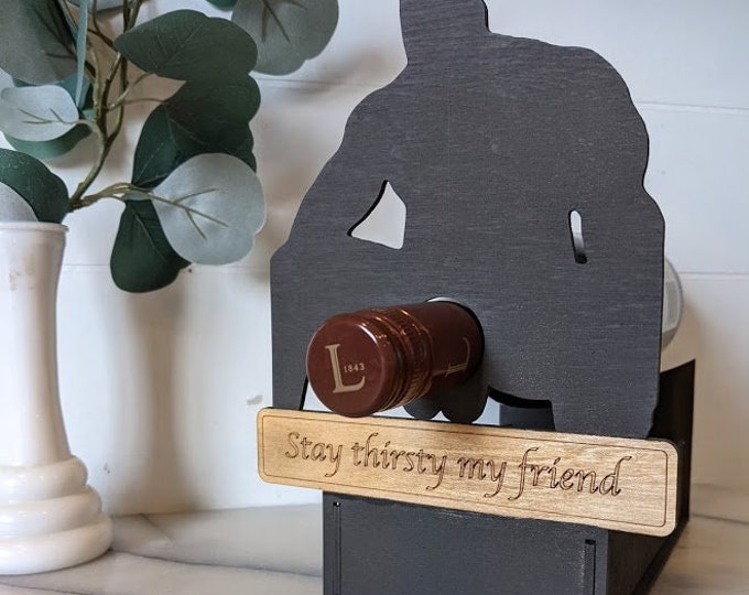 Barry Wood, Wine Holder, FREE SHIPPING, Gag Gift, Funny Gift, Wine ...