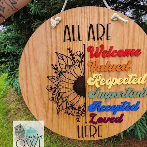 LGBT Welcome Sign Pride Door Sign LGBTQ Decor LGBTQIA - Etsy