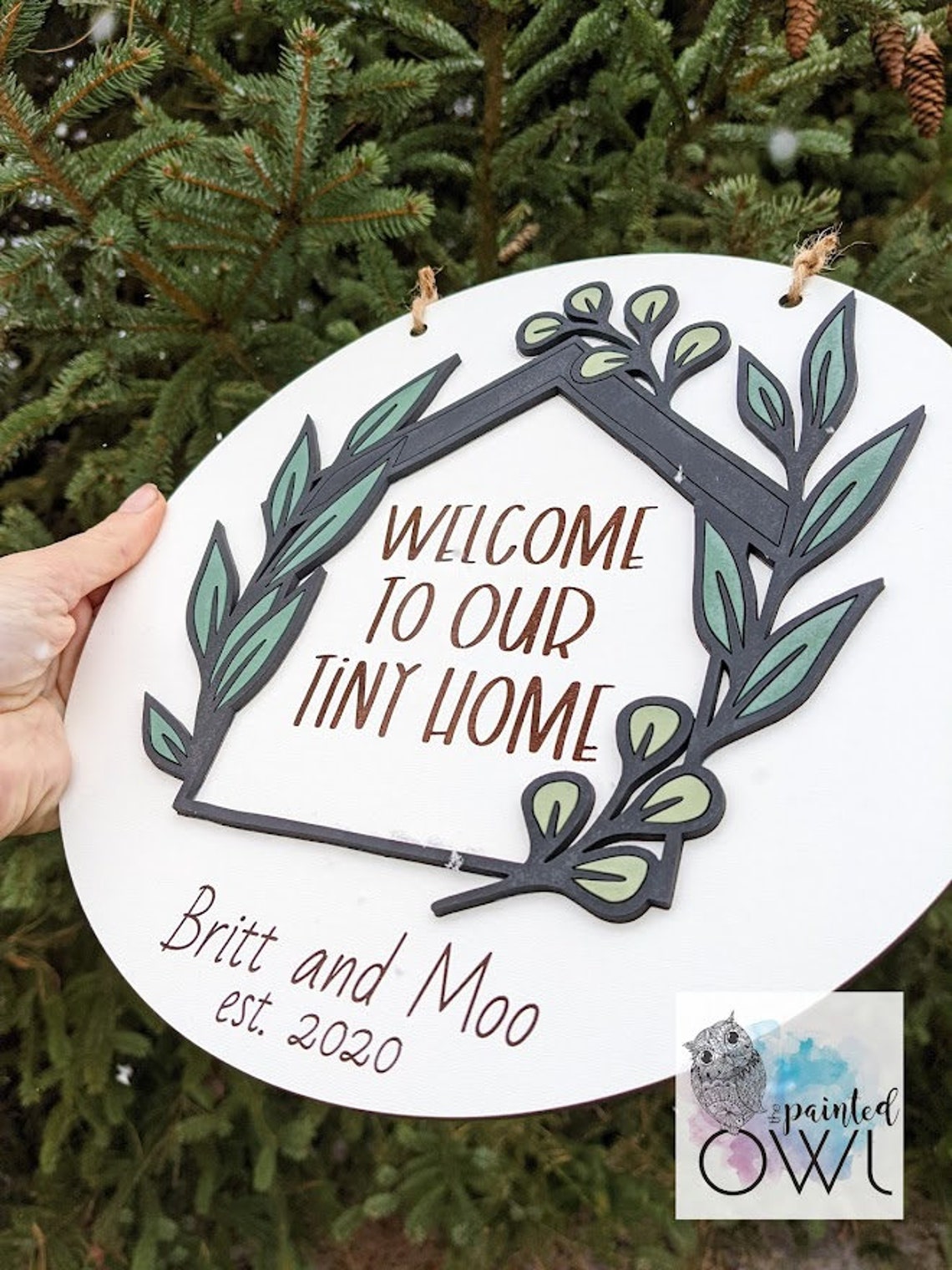 Personalized Tiny Home Sign/ Tiny House/ Wood Sign/ Door | Etsy