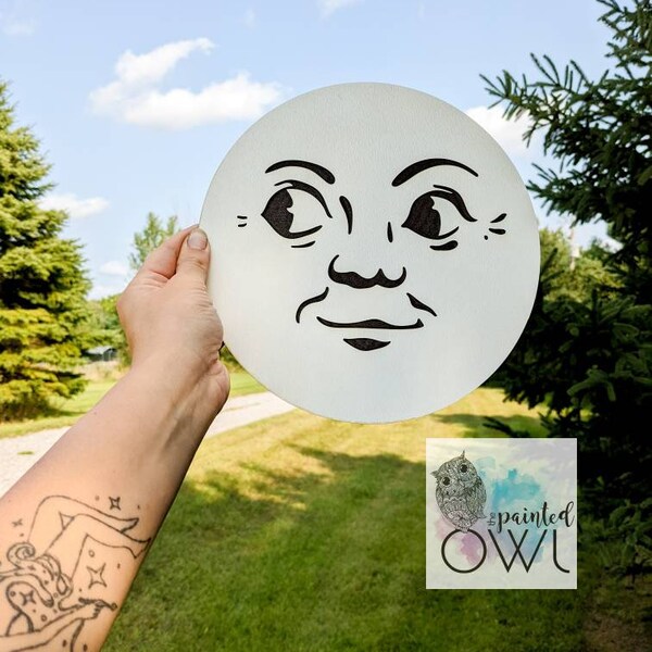 Man in the Moon Sign - Etsy