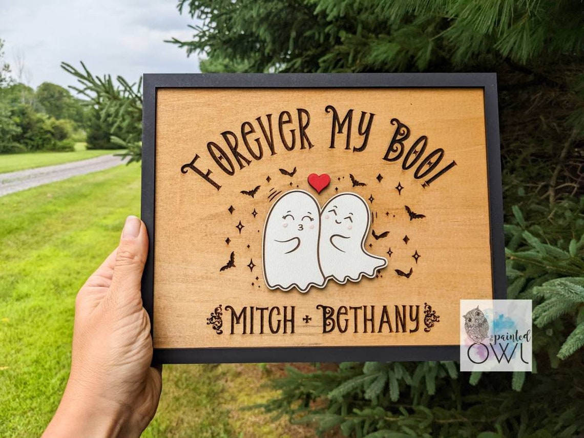 PERSONALIZED Forever My Boo Sign Halloween Decor Custom - Etsy