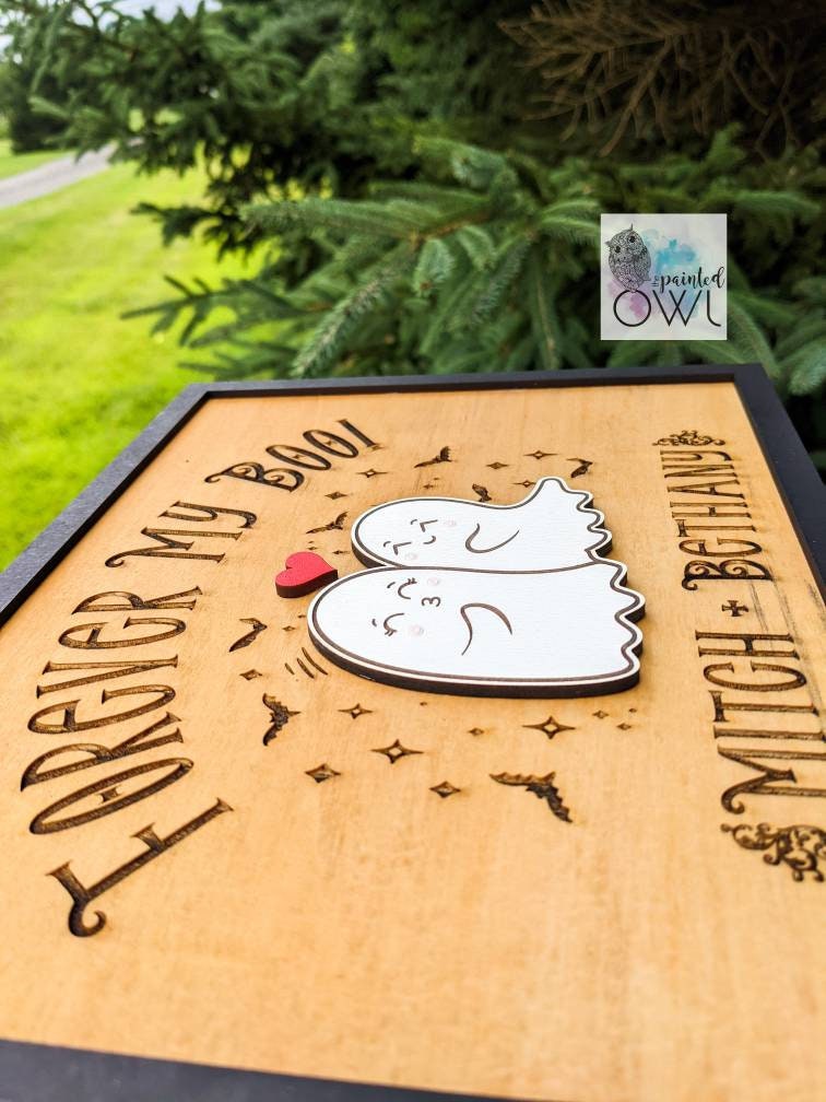 PERSONALIZED Forever My Boo Sign Halloween Decor Custom - Etsy