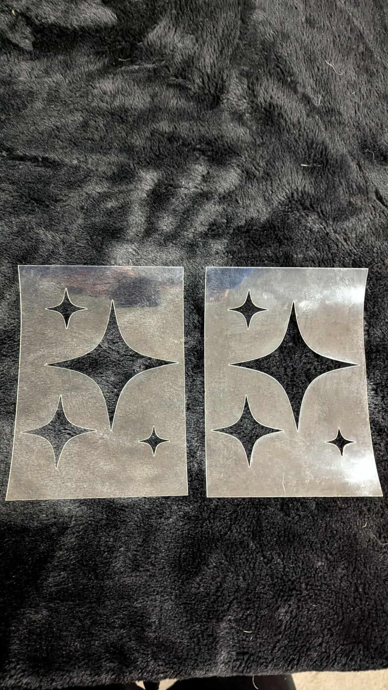 Reusable Stencils for Banner Artists - "sparkles" - Set of 2 Stencils ...