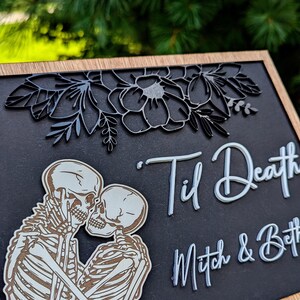PERSONALIZED 'til Death Sign/ Halloween Decor/ Cottagecore Decor ...