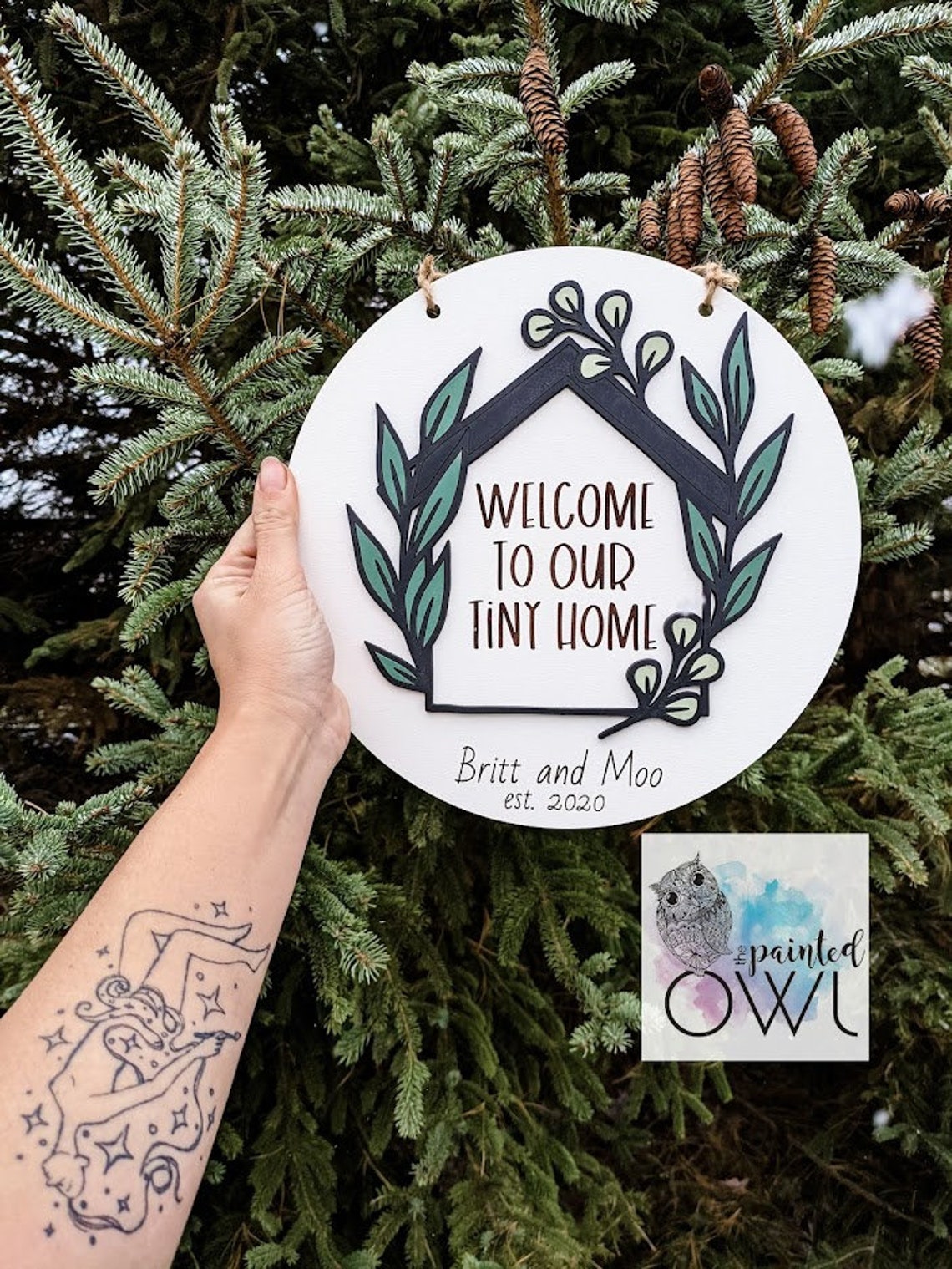 Personalized Tiny Home Sign/ Tiny House/ Wood Sign/ Door | Etsy