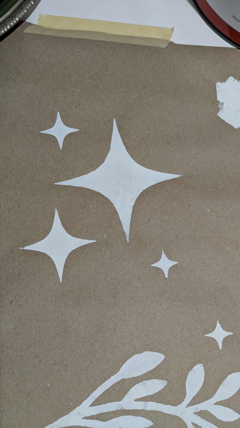 Reusable Stencils for Banner Artists - "sparkles" - Set of 2 Stencils ...