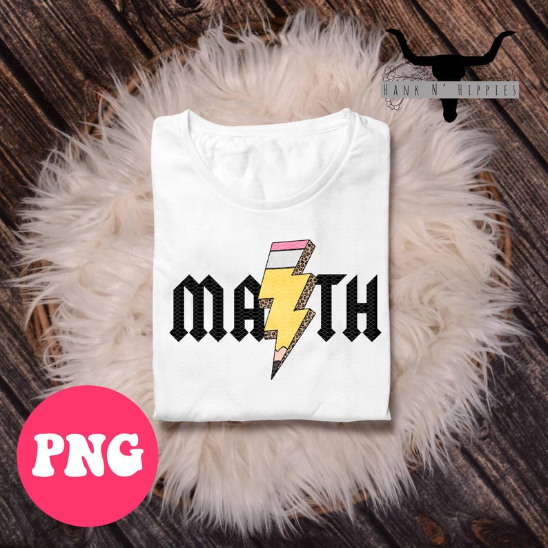 MATH Tshirt Design for Teachersback to Schoolpng File Instant Download ...