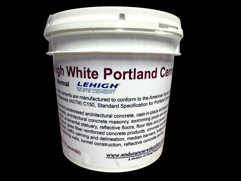 Endurance Restoration Products - Lehigh White Portland Cement - Etsy