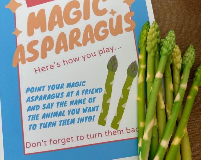 Magic Asparagus Wand Print Out Bluey Inspired - Etsy Canada