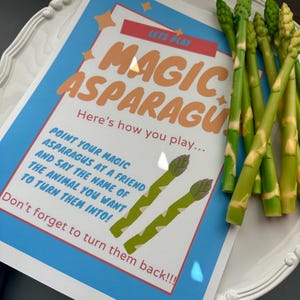 Bluey Inspired Magic Asparagus Game - Etsy