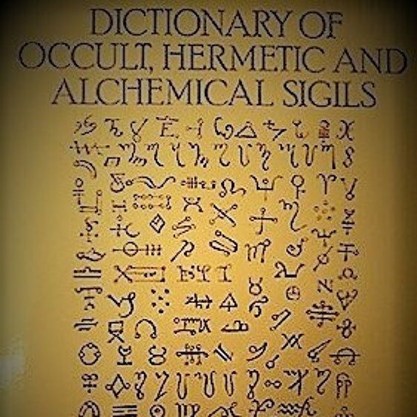 Dictionary of Occult, Hermetic, and Alchemical Sigils - Etsy