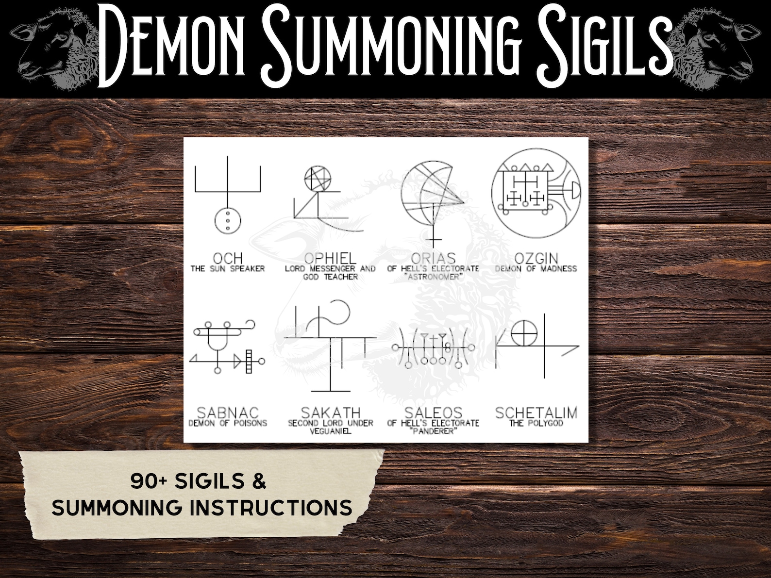 Demon Summoning Sigils Summon, Black Magic, Demonic, Protection - Etsy