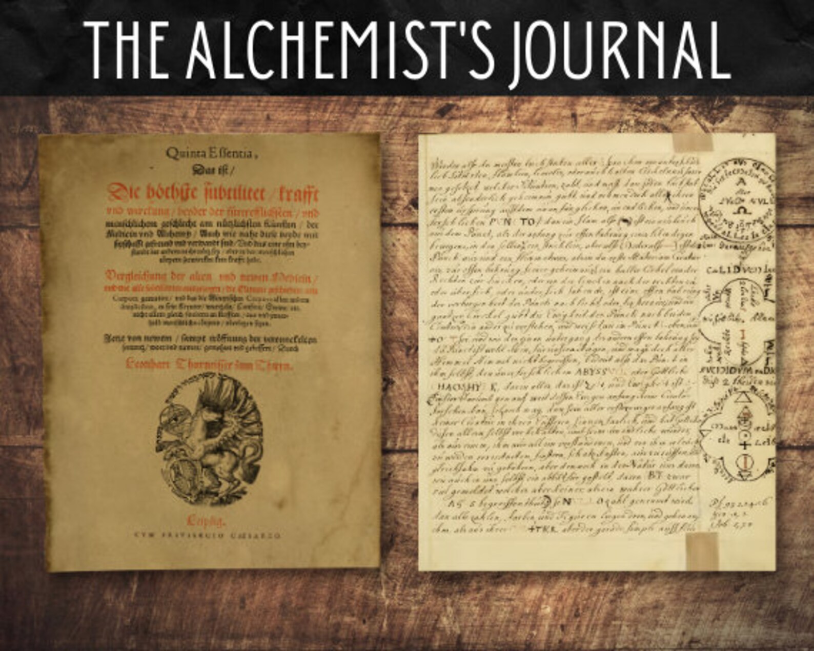 The Alchemist's Journal Printable Paper Set Digital - Etsy UK