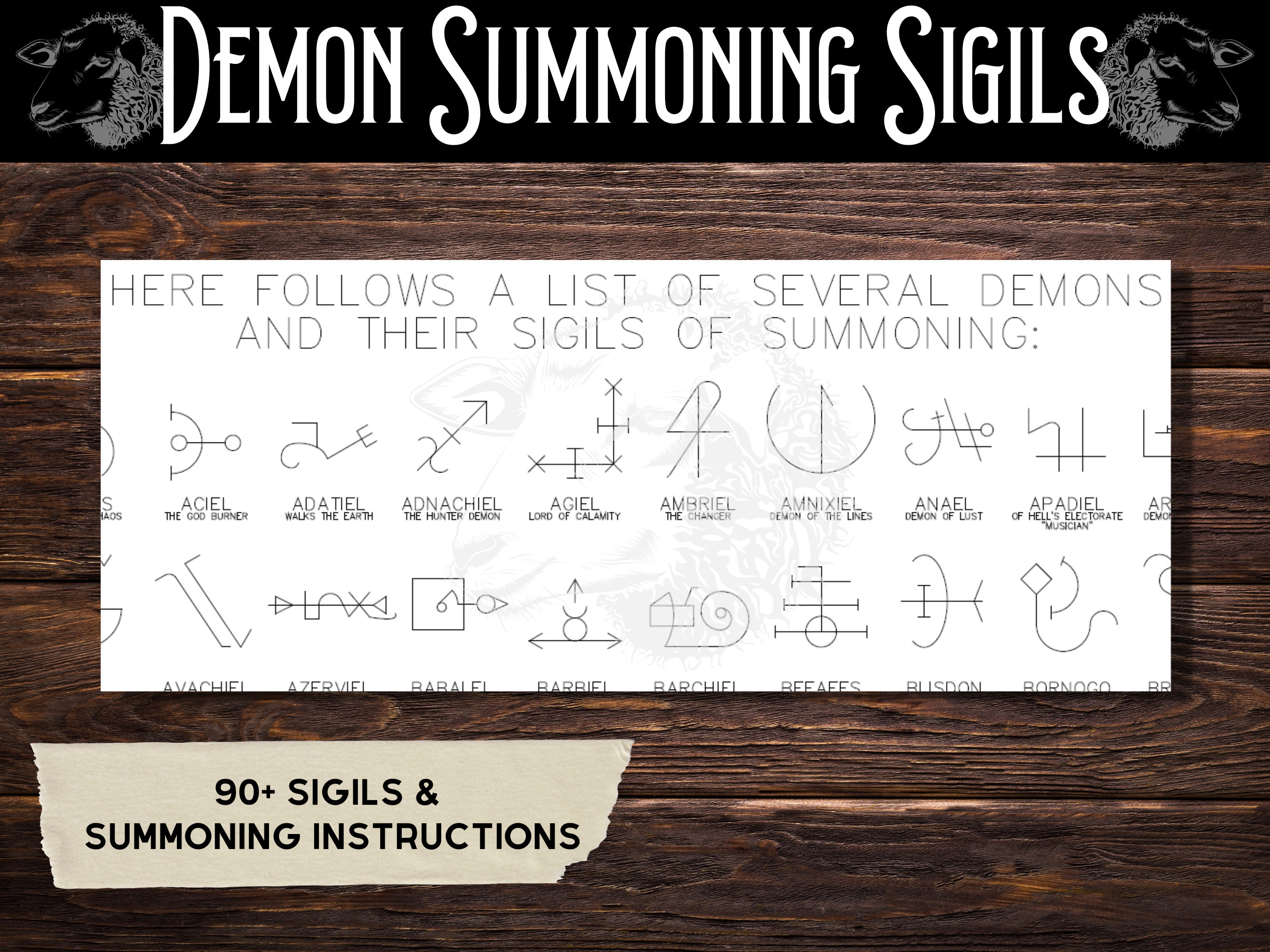 Demon Sigils List