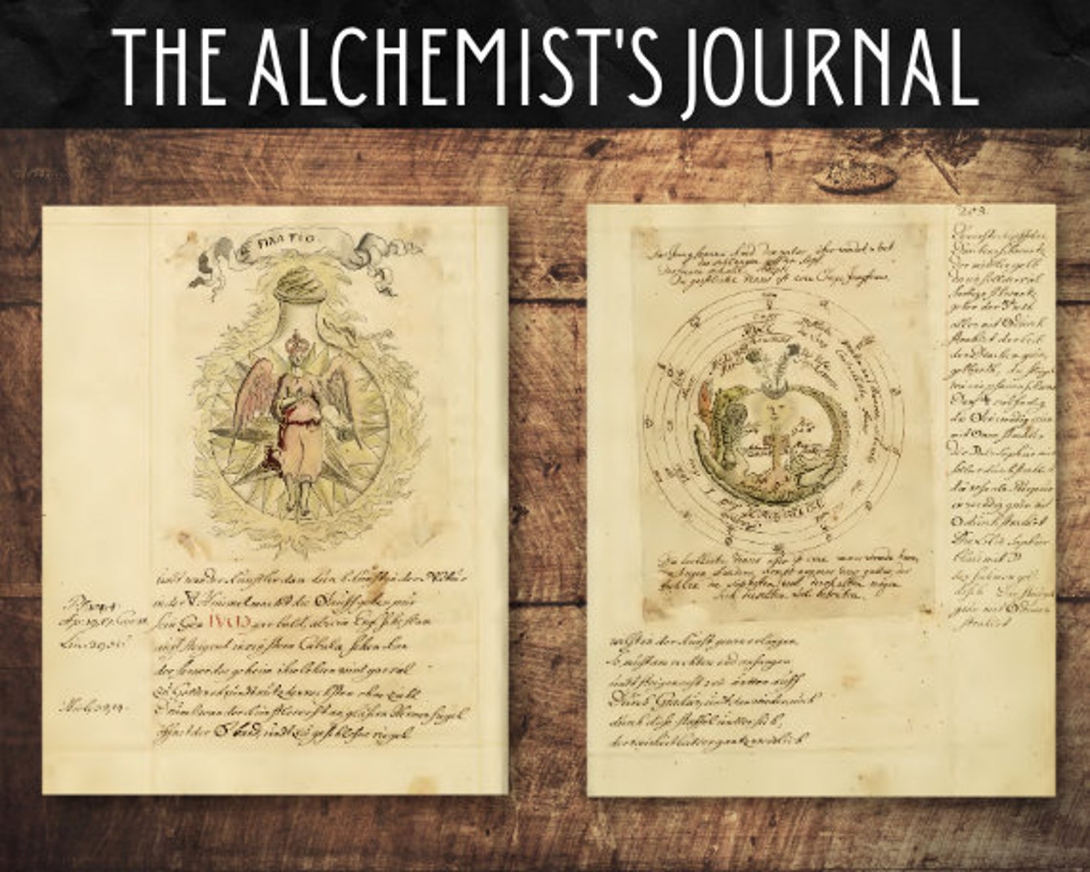 The Alchemist's Journal Printable Paper Set Digital - Etsy UK