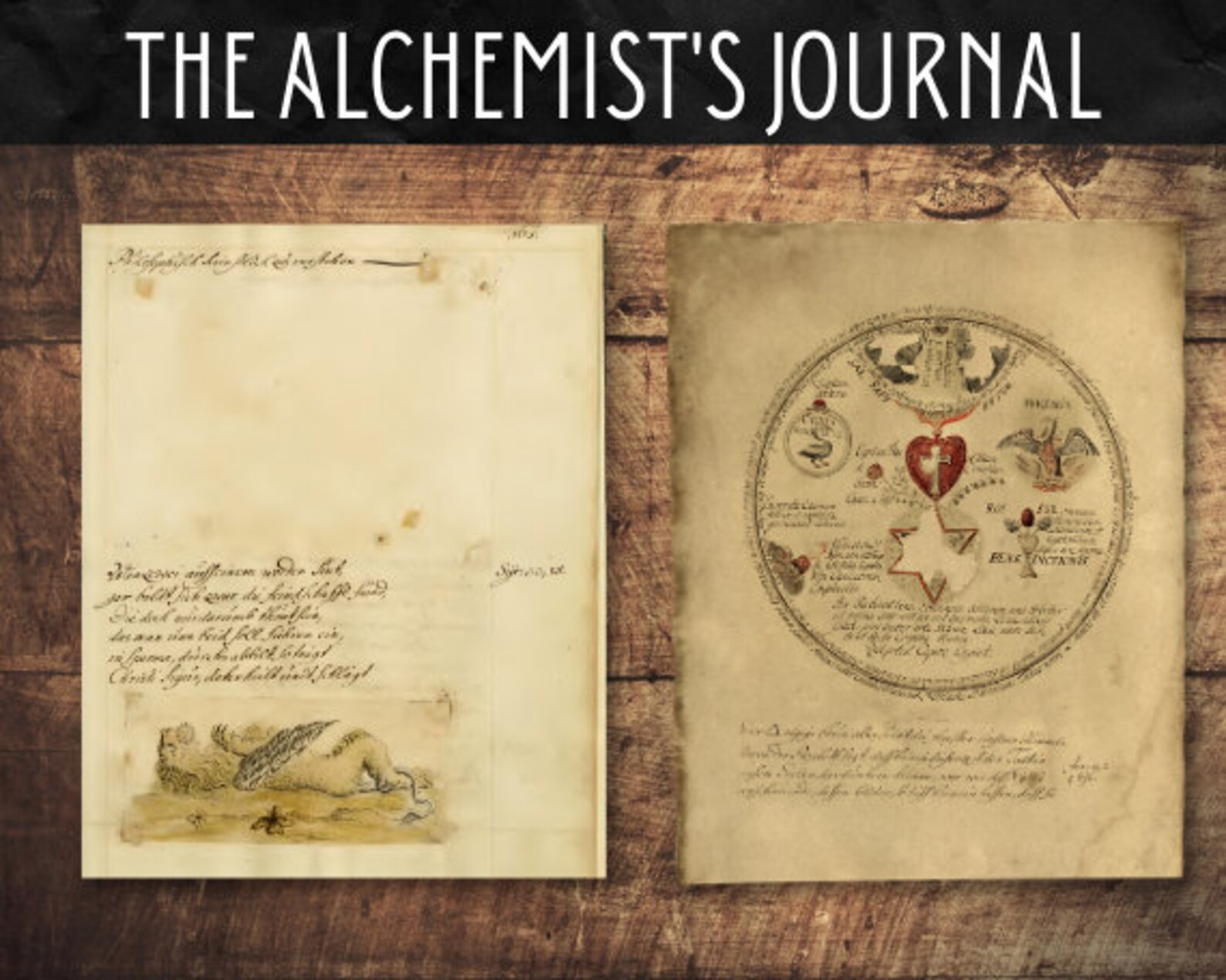 The Alchemist's Journal Printable Paper Set Digital - Etsy UK