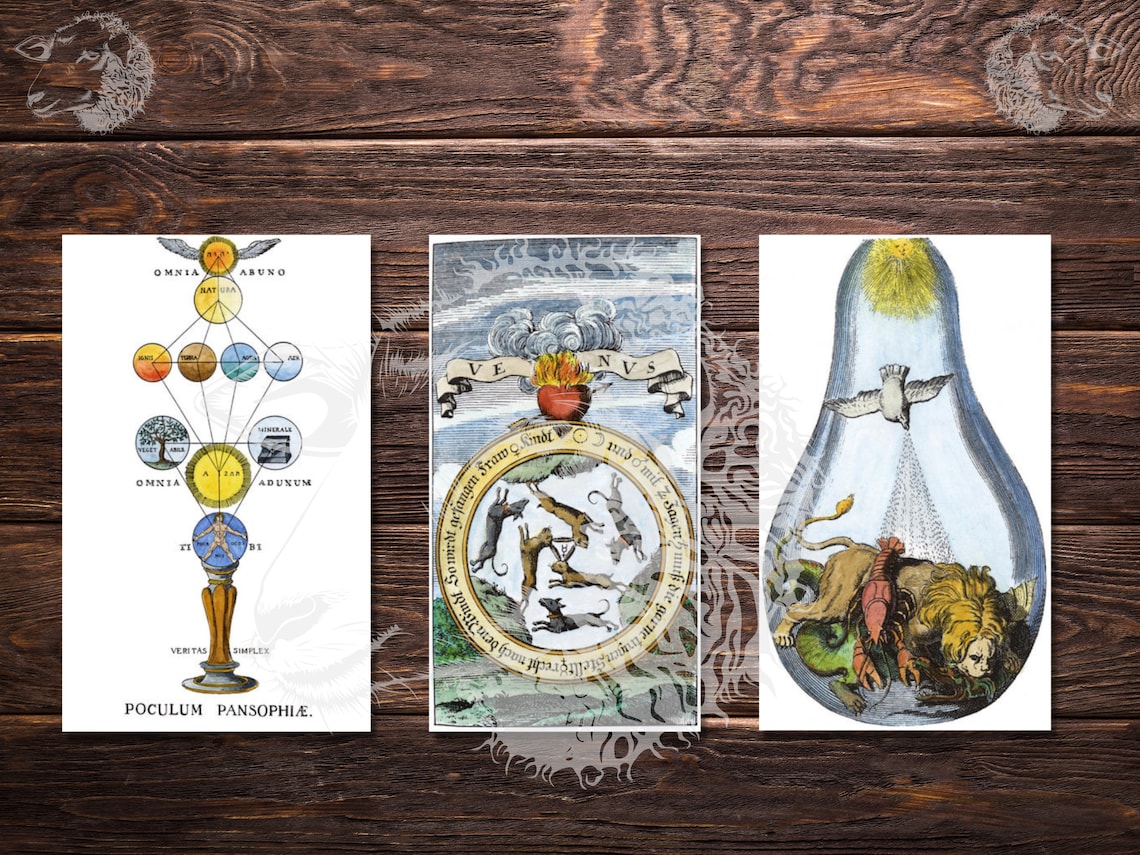 Alchemy Imagery, Diagrams, & Emblems HUGE 350 Bundle of Digitalized ...