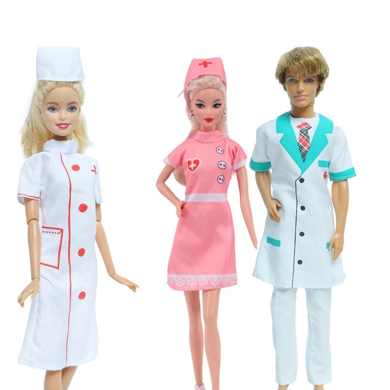 Nurse Clothes for 11.5 Inch Doll Outfits Doctor Clothes for Boy Doll 1/ ...