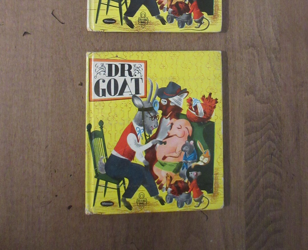 1950 Dr Goat Tell A Tell Books Yellow Cover Smaller Book Whitman by ...