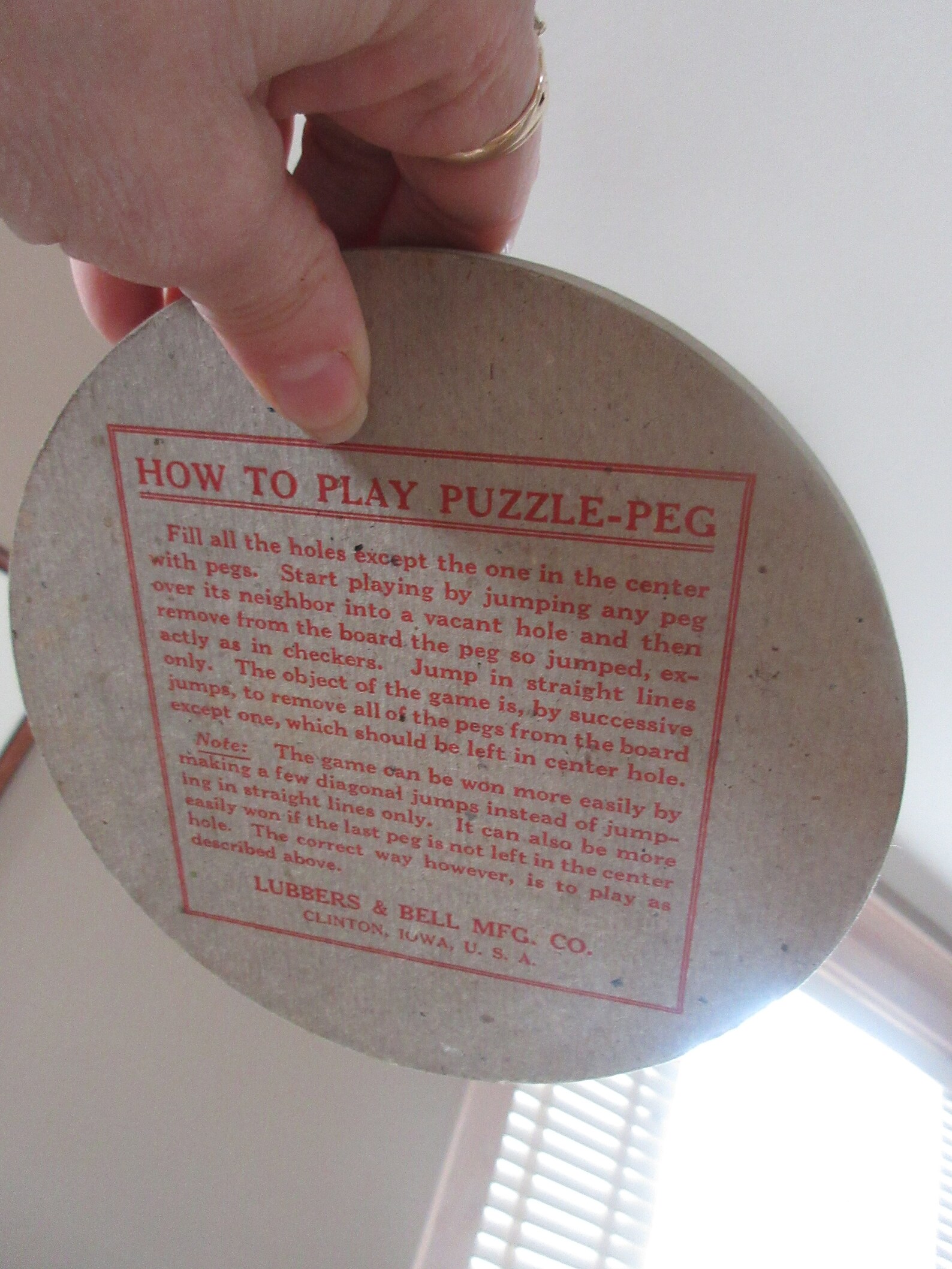 1920s Puzzle Peg Game Can You Solve It Educating Game for - Etsy