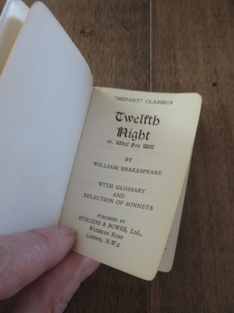 Vintage Rare Midget Classics Books William Shakespeare Dust - Etsy